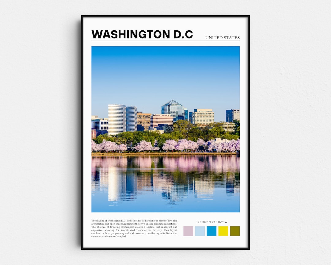 Washington DC Print, Washington Wall Art, Washington Poster, Washington ...