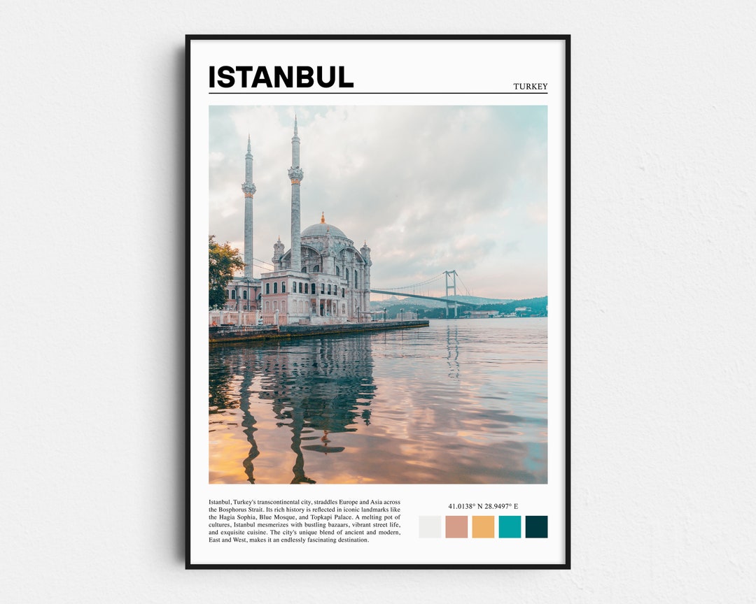 Istanbul Print, Istanbul Poster, Istanbul Wall Art, Turkey Art Print ...