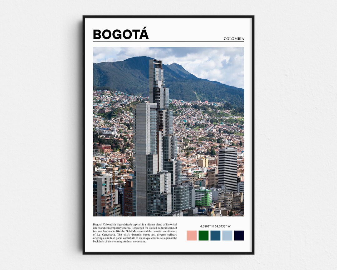 Bogota Print, Bogota Poster, Bogota Wall Art, Bogota Art Print, Bogota ...