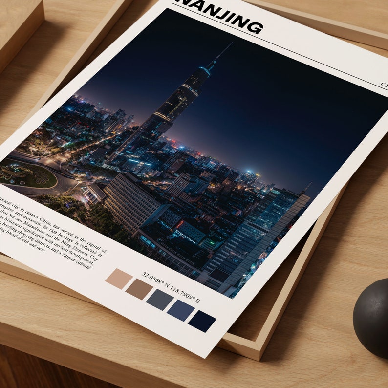 Nanjing Print, Nanjing Poster, Nanjing Wall Art, Nanjing Art Print ...