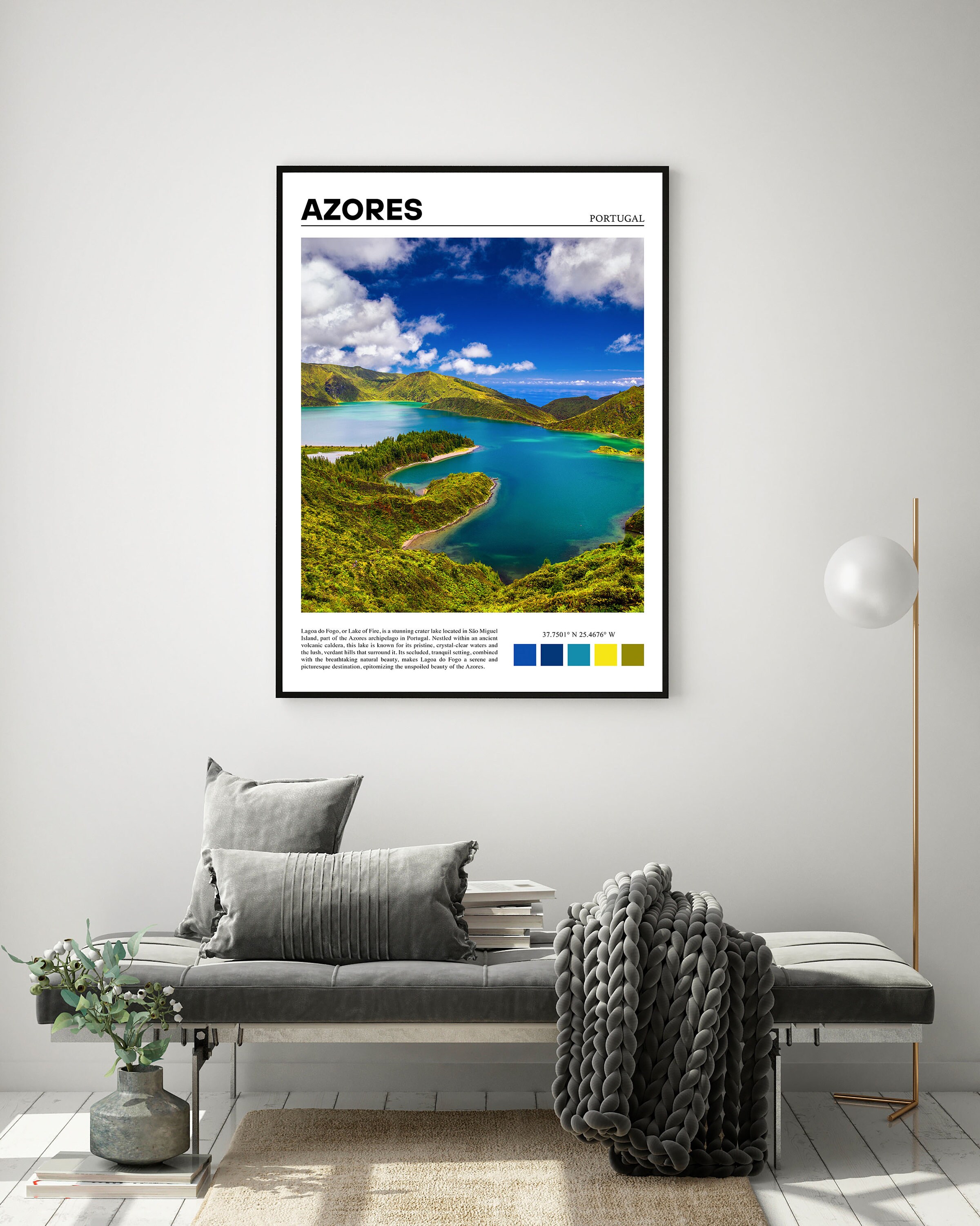 Azores Print, Sao Miguel Island, Azores Art, Azores Poster, Azores ...
