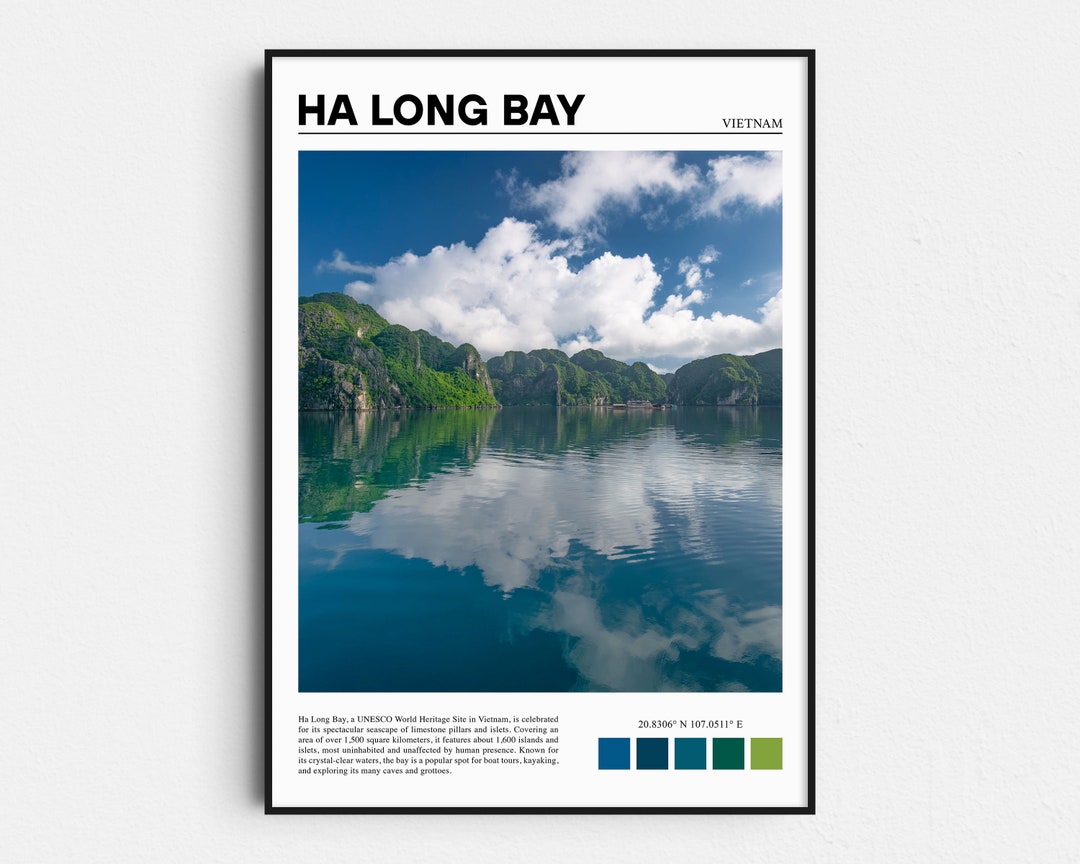 Ha Long Bay Print, Ha Long Bay Poster, Ha Long Bay Wall Art, Ha Long ...