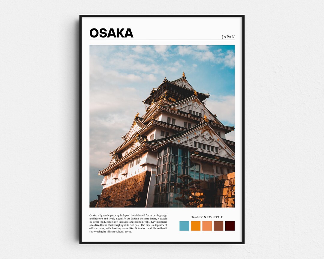 Osaka Print, Osaka Poster, Osaka Wall Art, Osaka Art Print, Osaka Photo ...