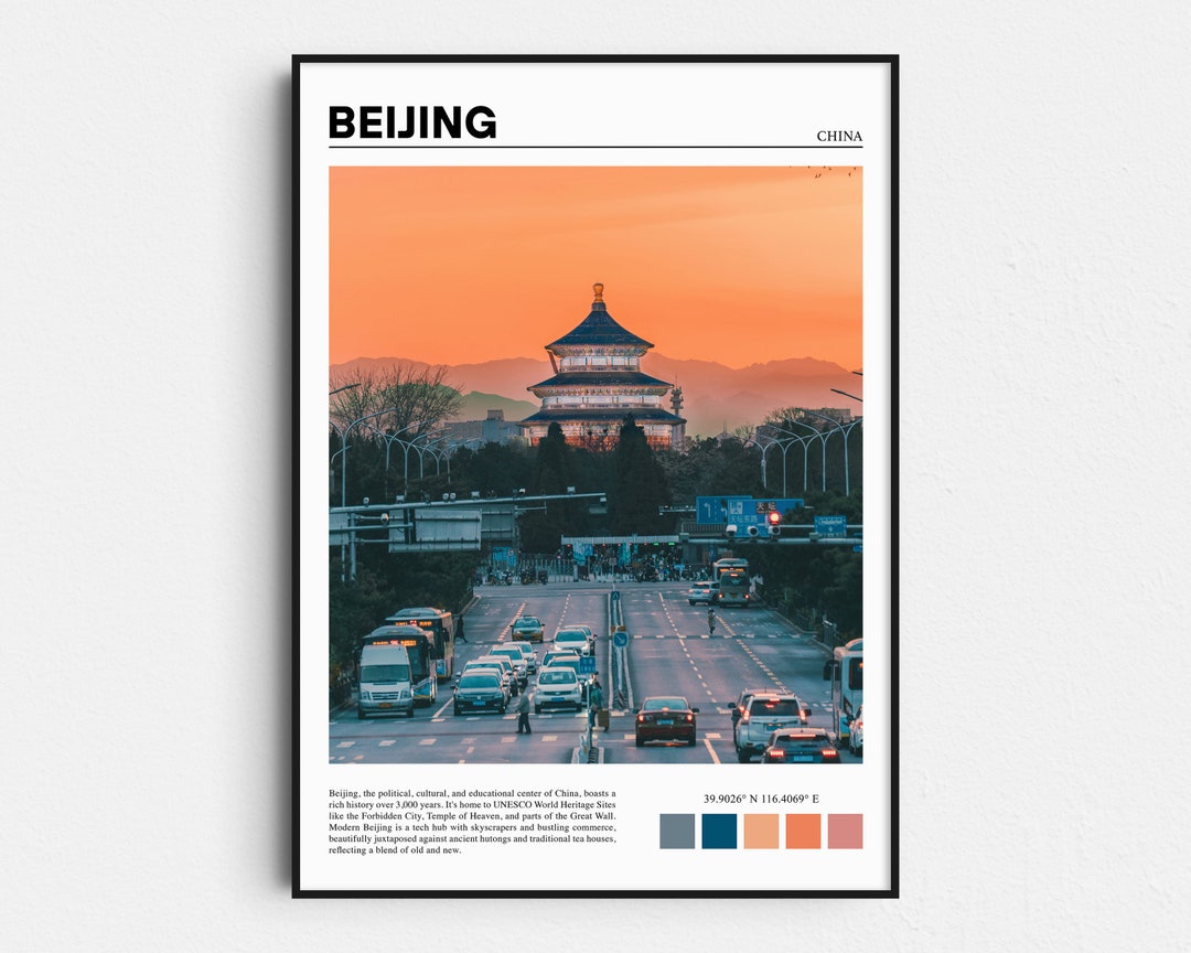 Beijing Print, Beijing Poster, Beijing Wall Art, Beijing Art Print ...