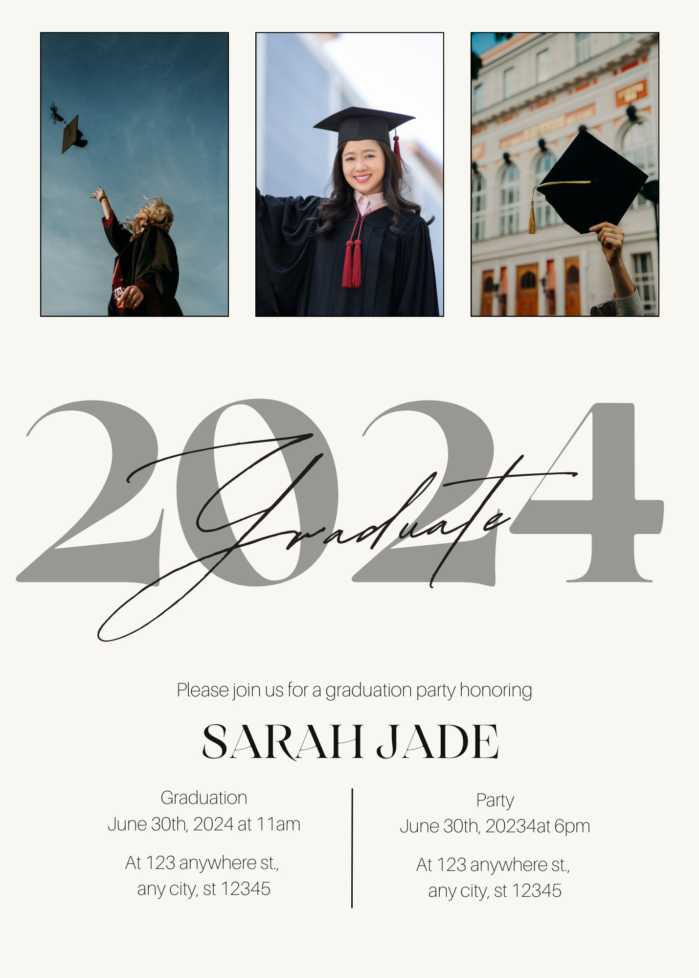 Editable Graduation Photography Marketing Kit - Customizable Templates ...