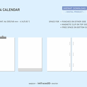 2024 Year Calendar Printable 12 Month Art Calendar 2024 Minimalist ...