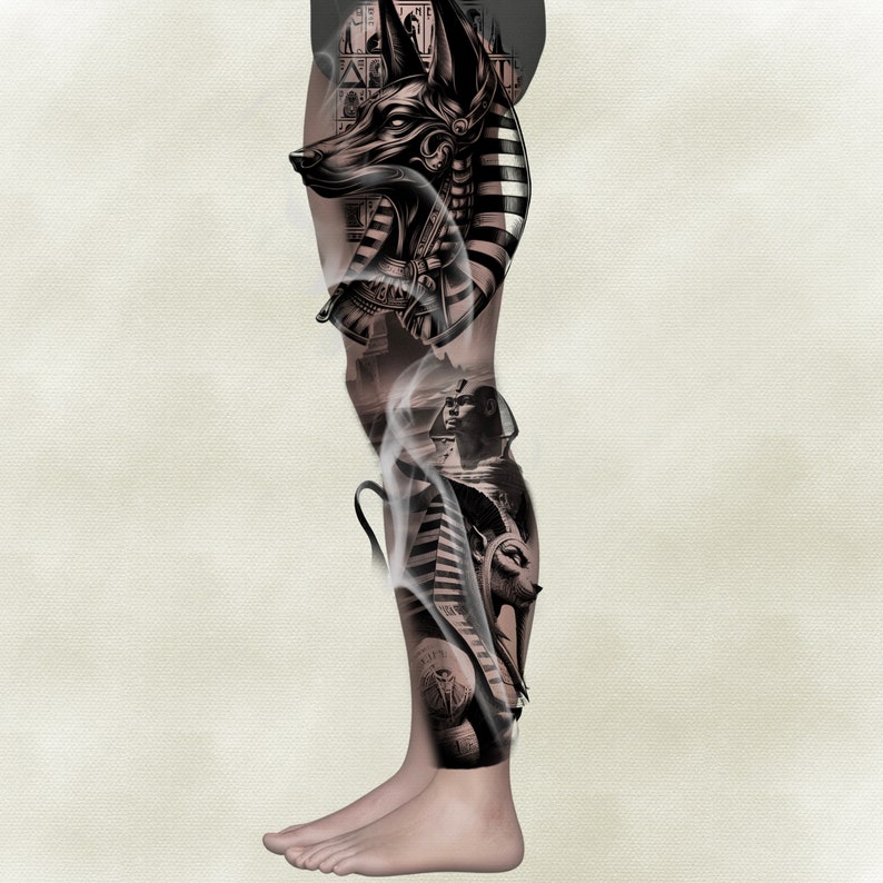 Egyptian Gods Procreate Brushes – 313 Tattoo Stamps, Dark Art Linework ...