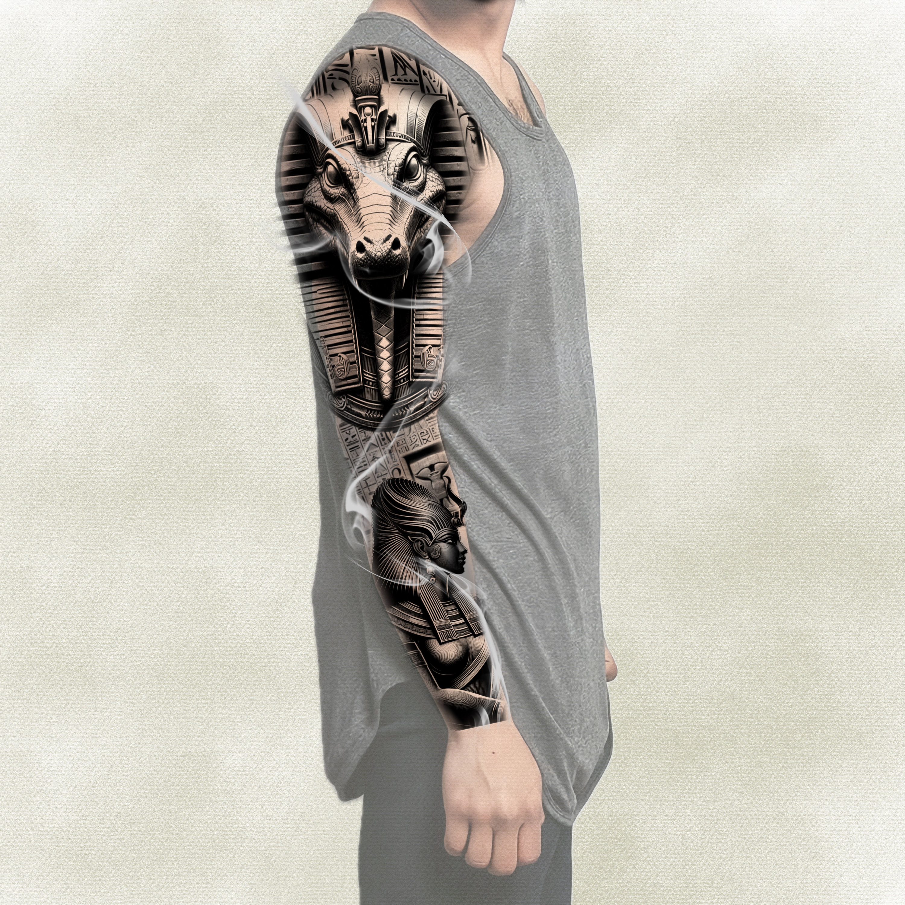 Egyptian Gods Procreate Brushes – 313 Tattoo Stamps, Dark Art Linework ...