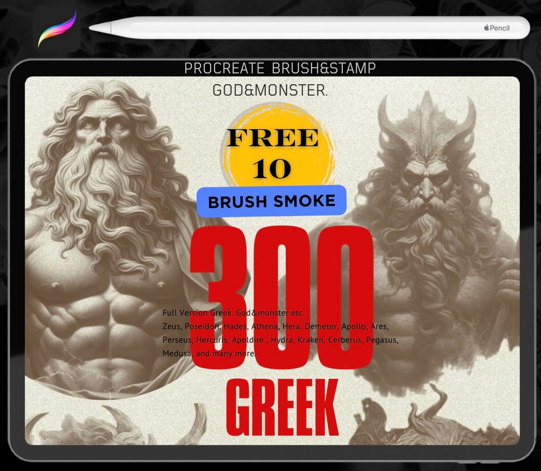 Greek, Stamps, Tattoo, Stamps, Procreate, God, Zeus, Poseidon, Apollo ...