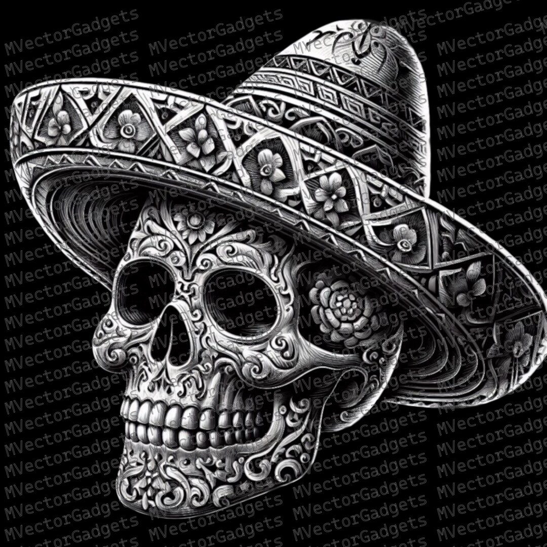 Halloween Skull Laser Engraving Image and Cutting Outline,lightburn ...