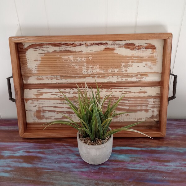 Distressed Wood Tray - Etsy