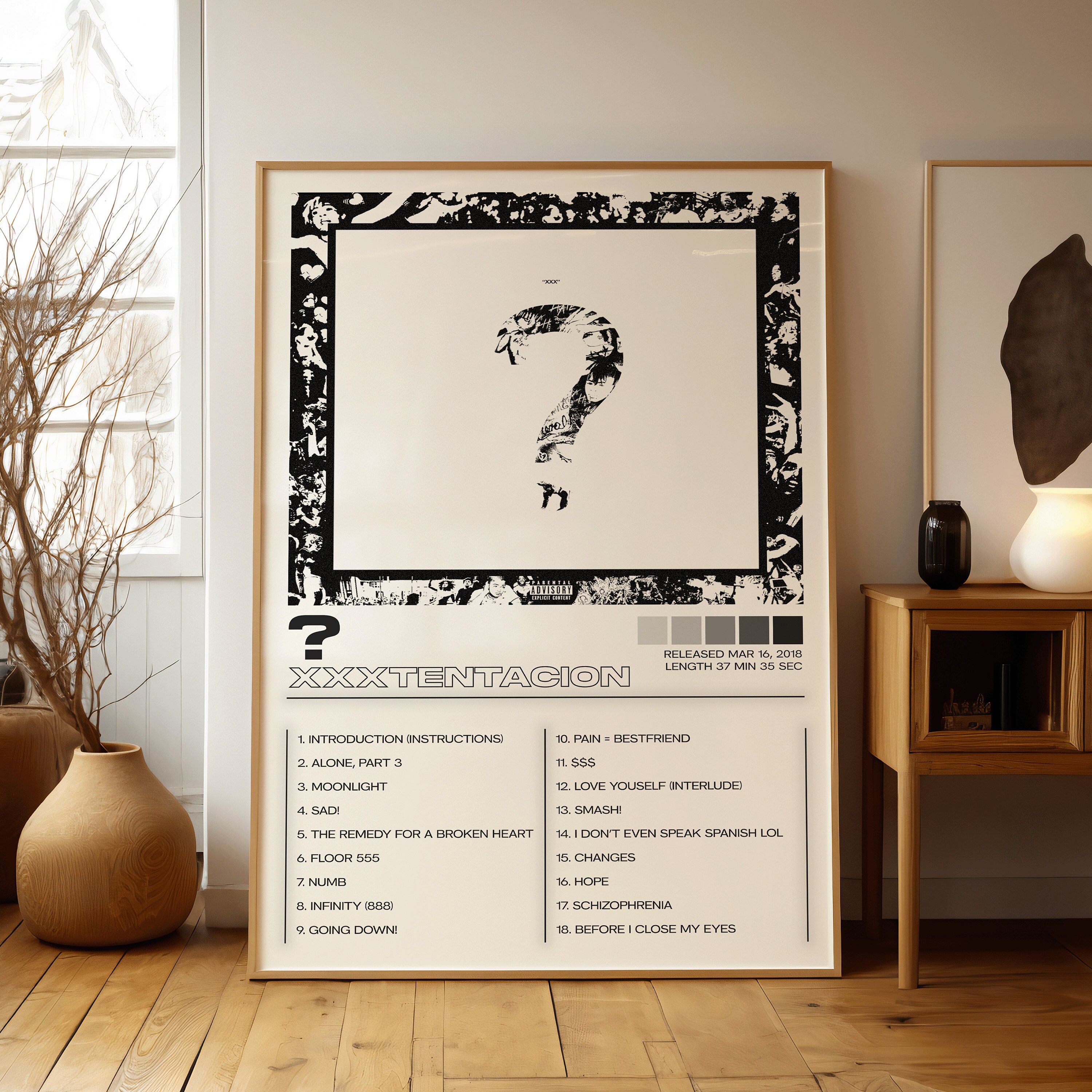 Xxxtentacion Posters 3 Pack, Xxxtentacion Albums Art Cover Wall Print ...