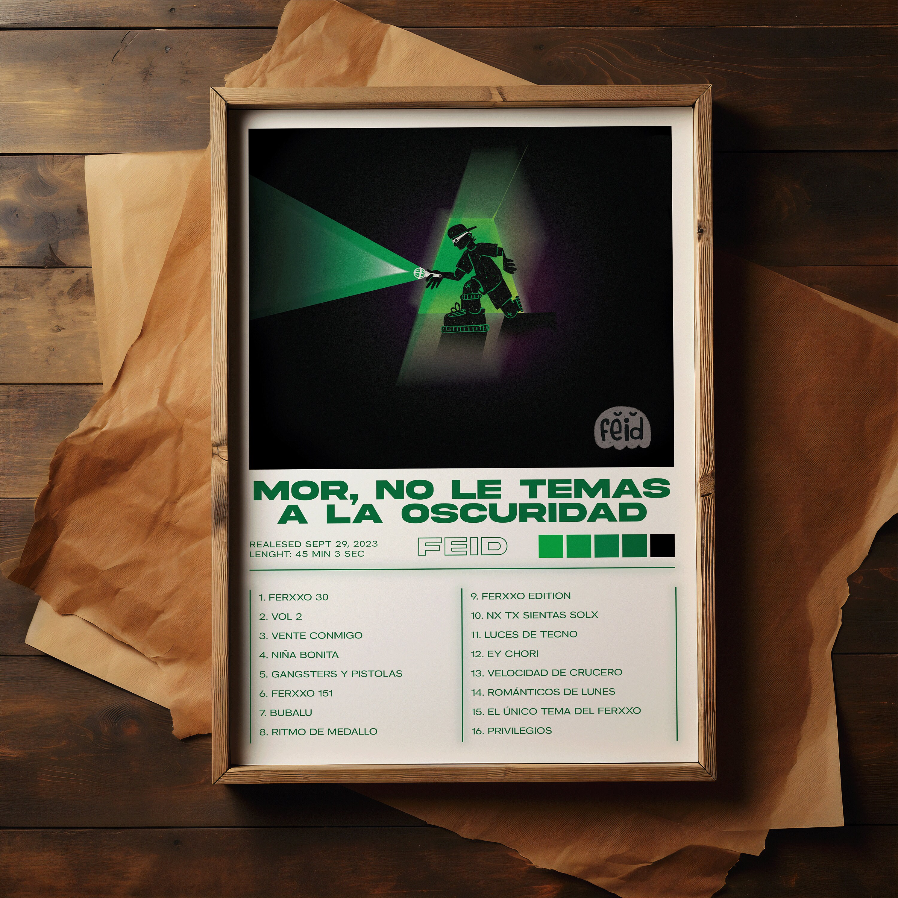 Feid Posters 3 Pack, Feid Album Art Cover Wall Print Painting, Ferxxo ...