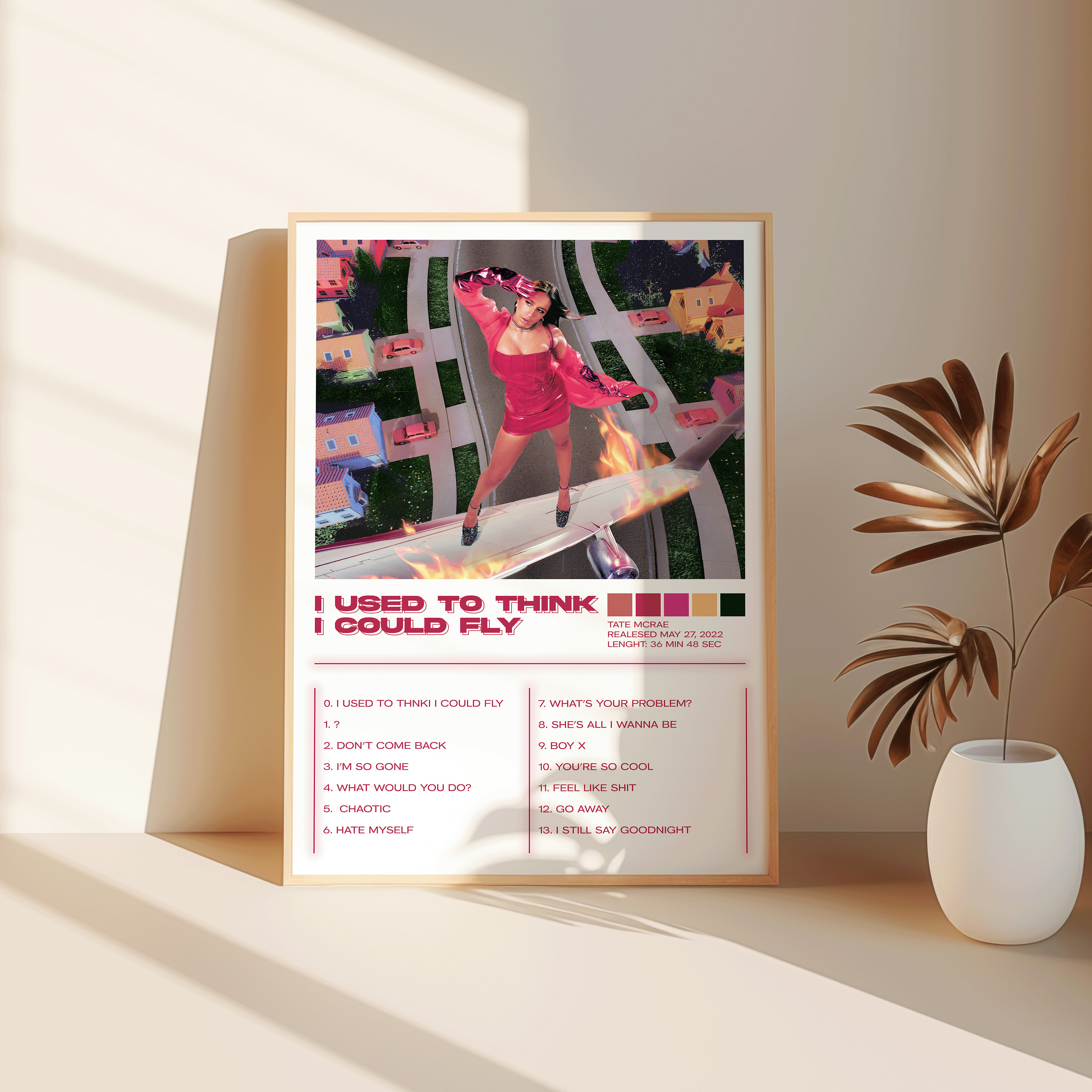 Tate McRae Posters 3 Pack, Tate McRae Album Art Cover Wall Print ...