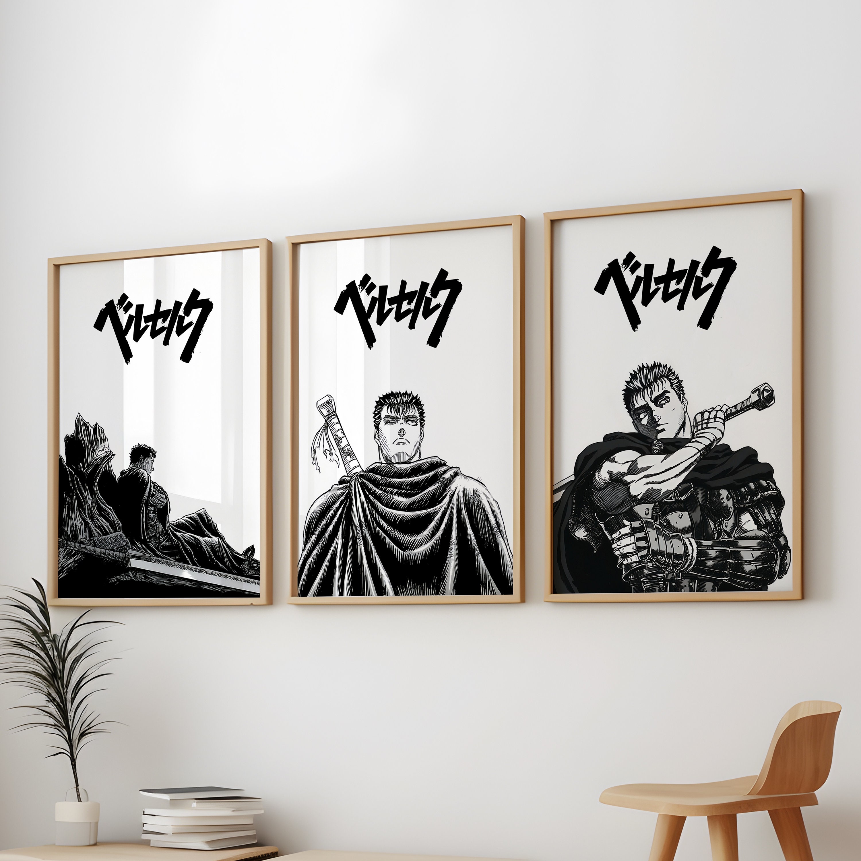 Berserk Posters 8 Pack, Berserk Manga Art Poster Print Painting ...