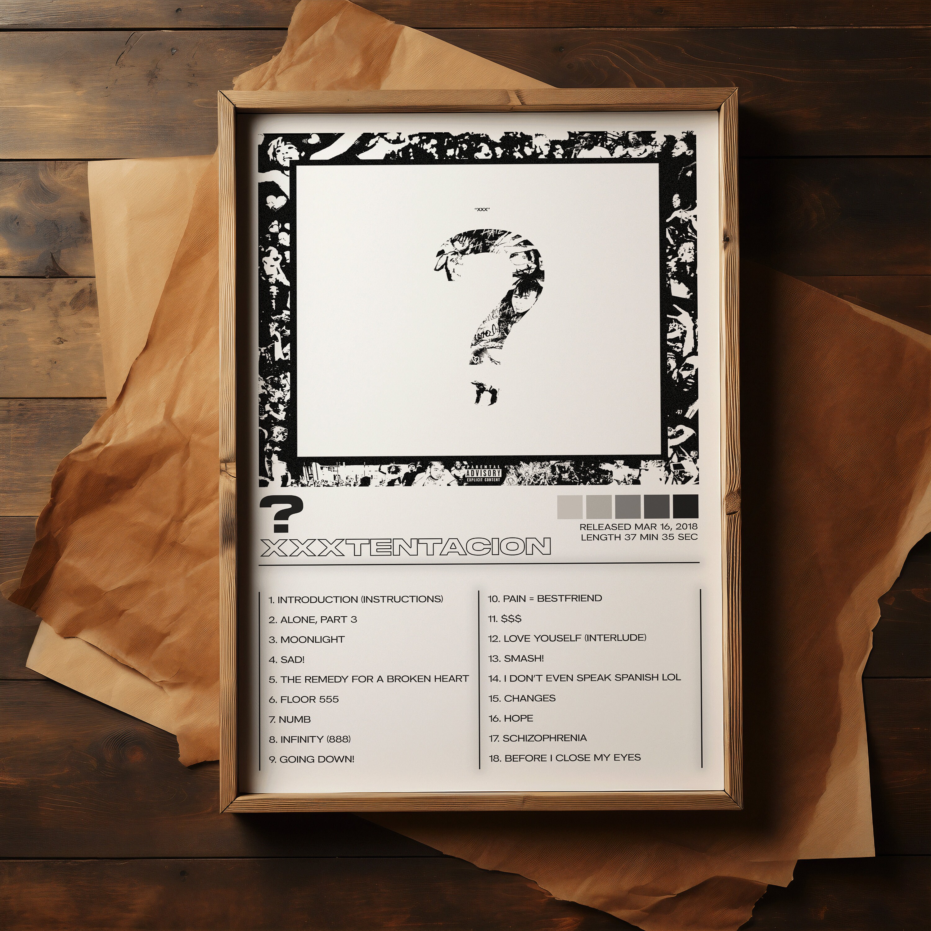 Xxxtentacion Posters 3 Pack, Xxxtentacion Albums Art Cover Wall Print ...