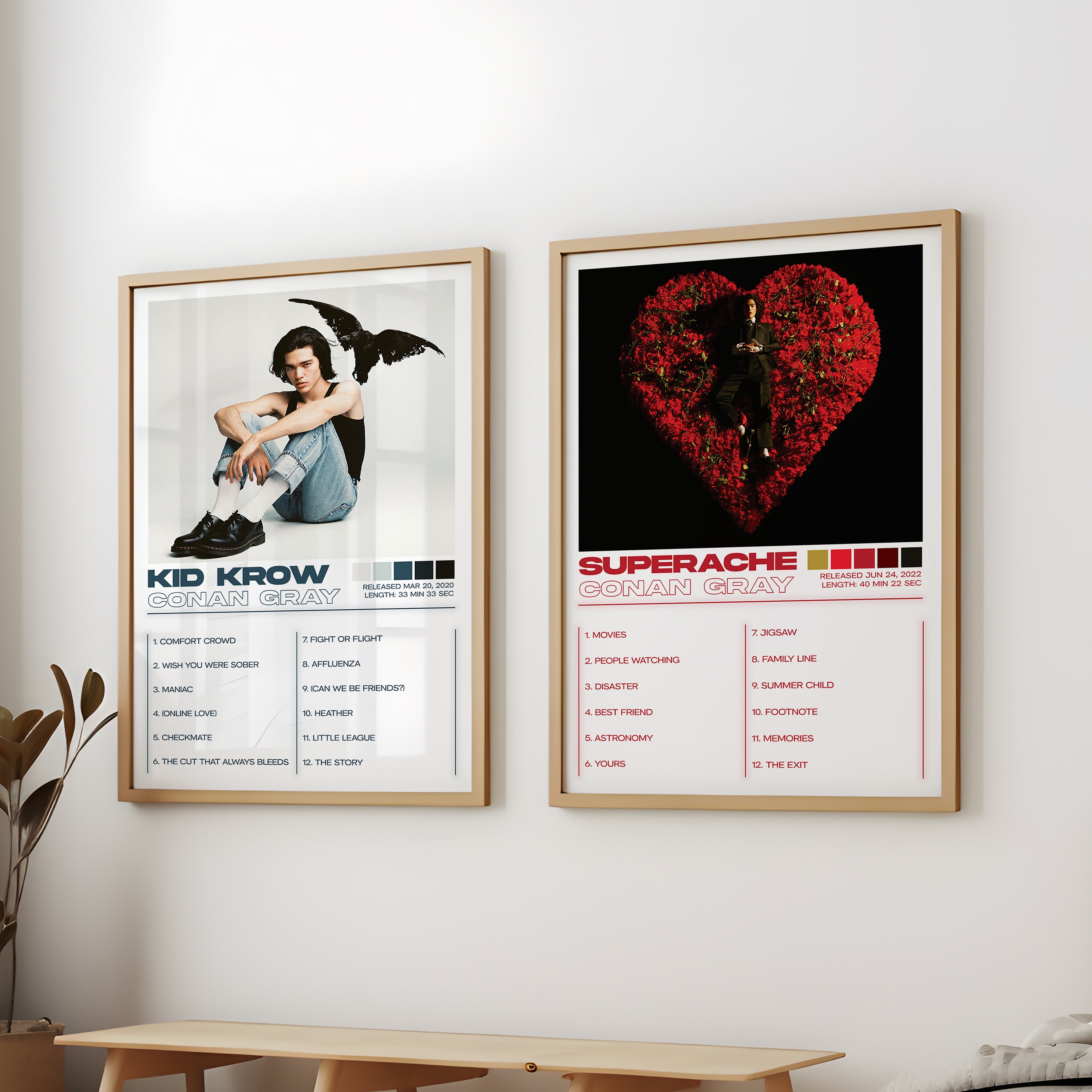 Conan Gray Posters 2 Pack, Conan Gray Albums Art Cover Wall Print ...