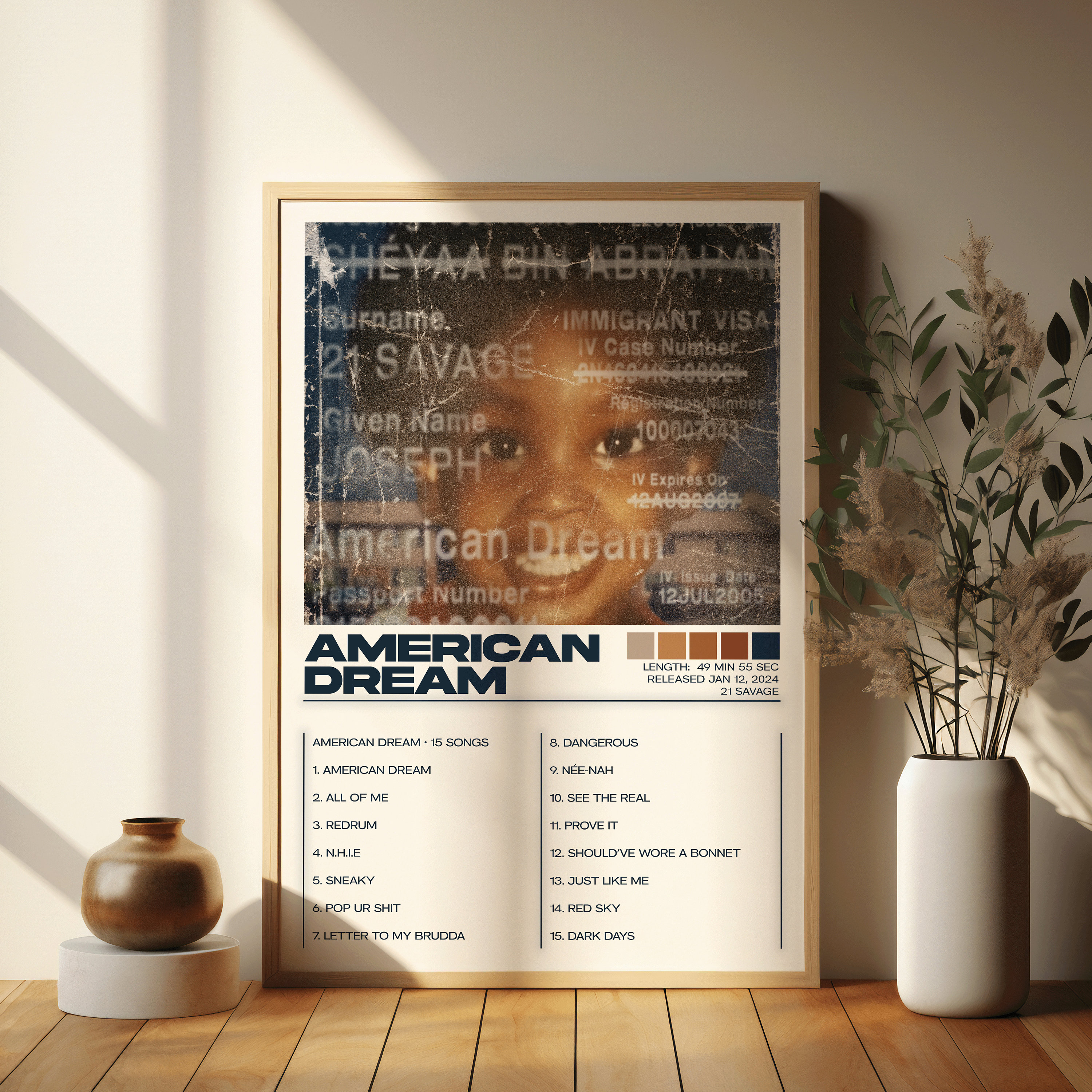 21 Savage Posters 3 Pack, 21 Savage Album Art Cover Wall Print Painting ...