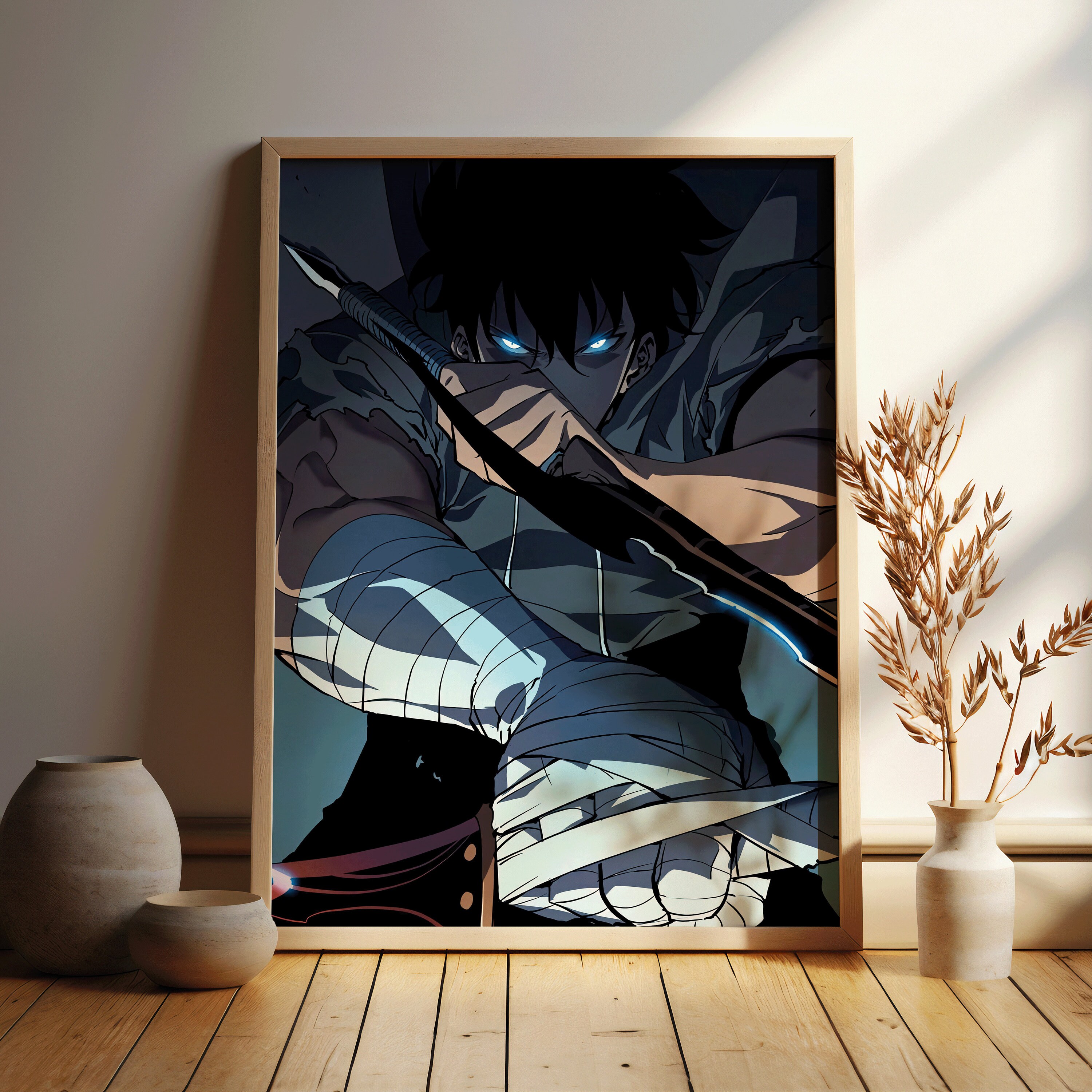 Solo Leveling Posters 3 Pack, Solo Leveling Anime Art Anime Wall Print ...