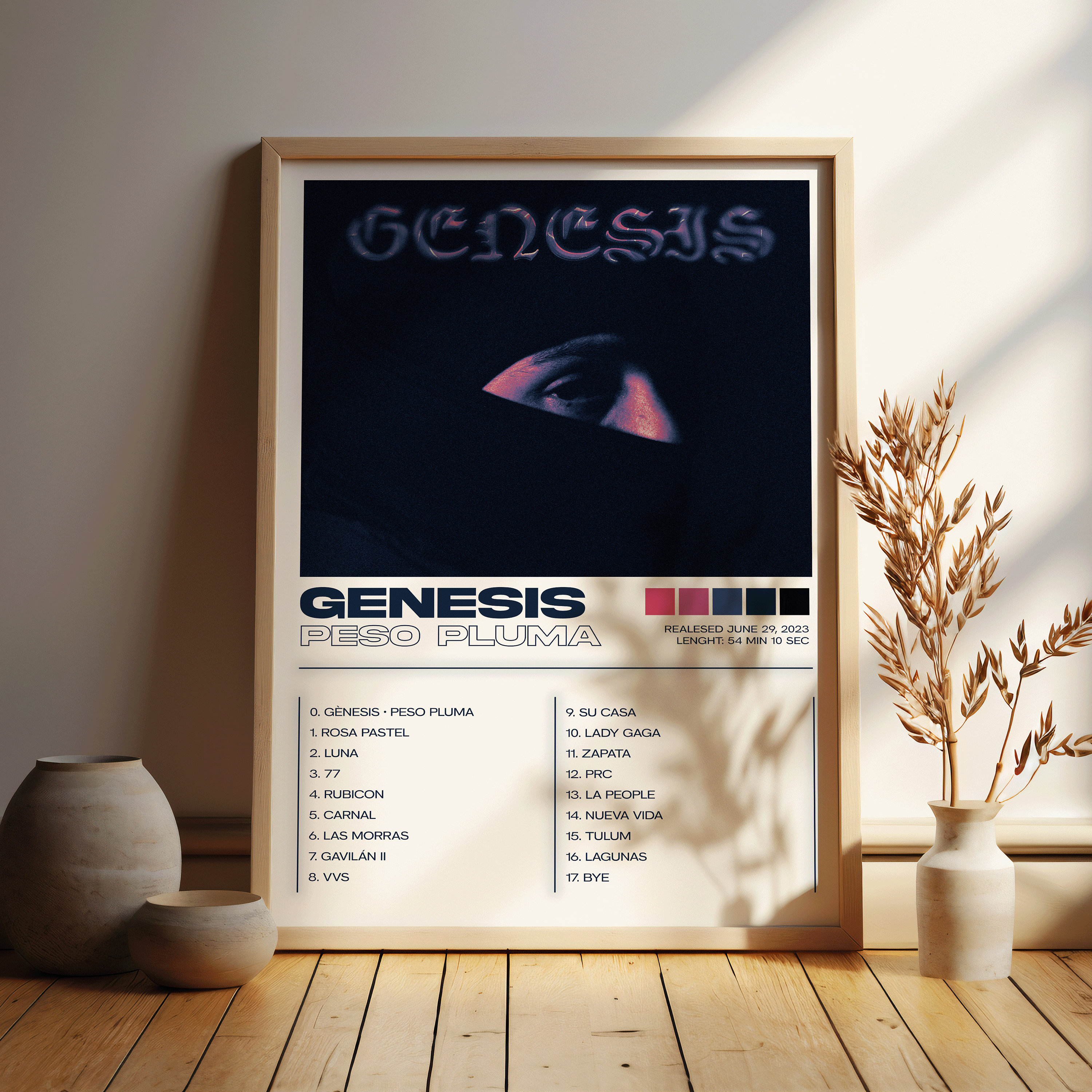 Peso Pluma Poster, Peso Pluma Album Art Cover Wall Print Painting, Peso ...