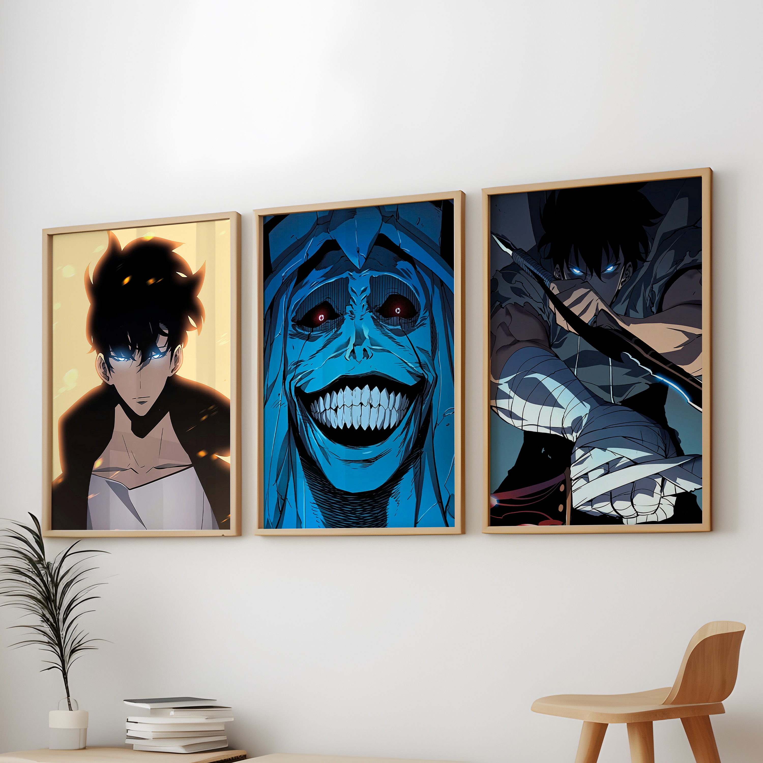 Solo Leveling Posters 8 Pack, Solo Leveling Anime Art Anime Wall Print ...