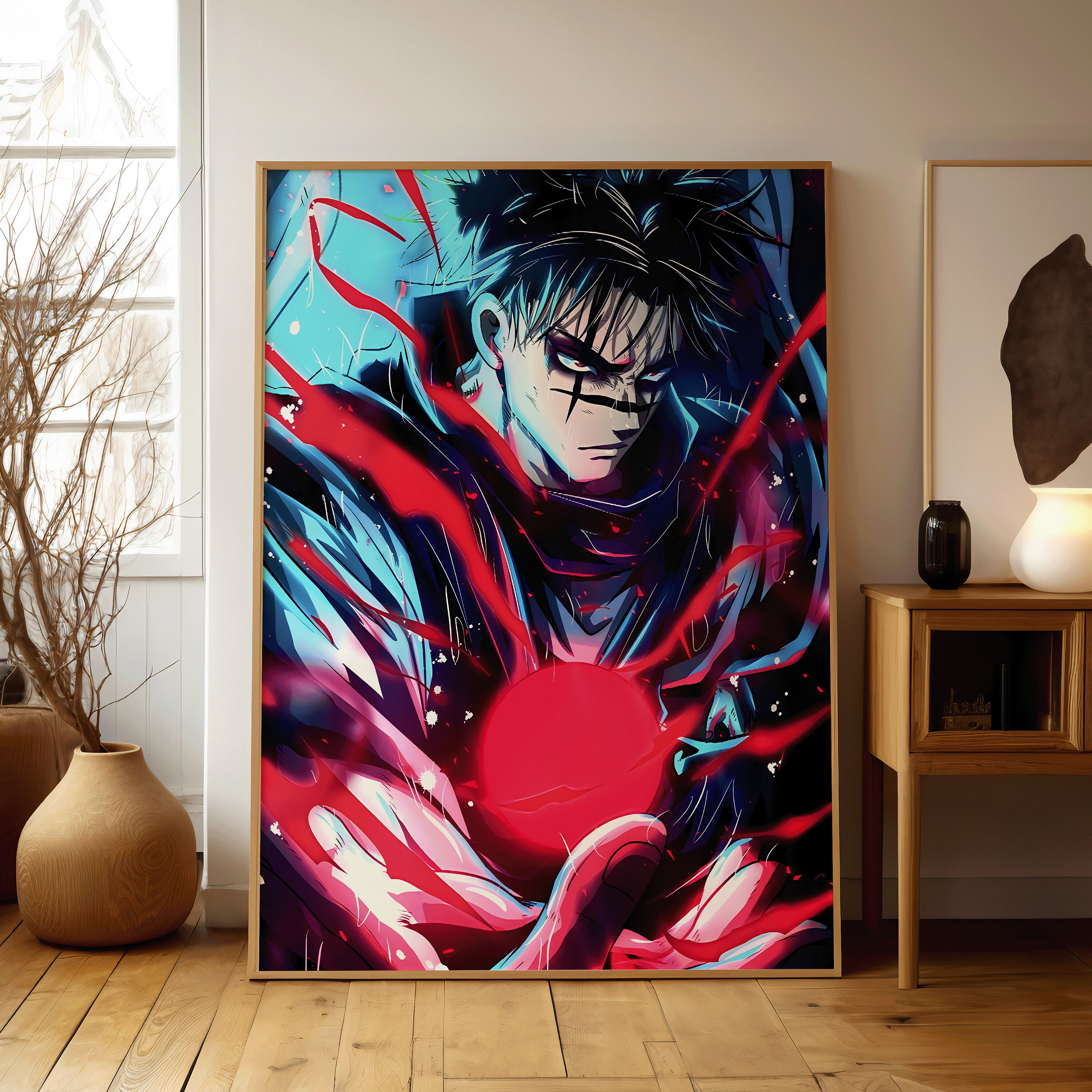 Gojo Posters 8 Pack, Jujutsu Anime Art Anime Wall Print Painting, JJK ...