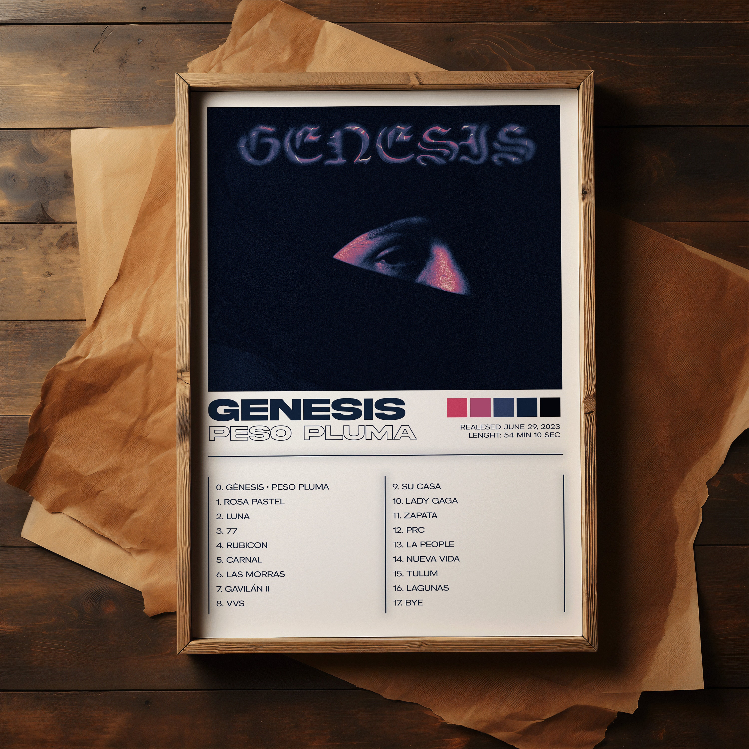 Peso Pluma Poster, Peso Pluma Album Art Cover Wall Print Painting, Peso ...