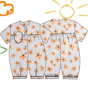 Gender-neutral Baby Romper Sewing Pattern — Soft & Comfortable Outfit ...