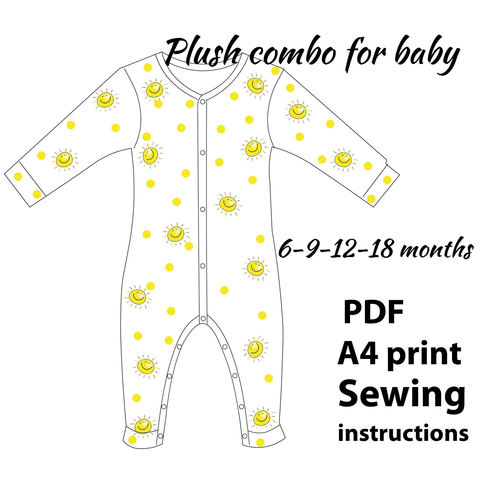 Pattern Plush Combo for Baby PDF Pattern Kids Jumpsuit Pattern Unisex 6 ...