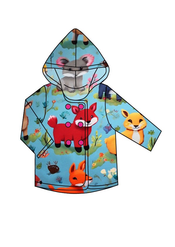 Jacket Pattern for Girls. the Pattern is Made to Print in A4 Format for ...