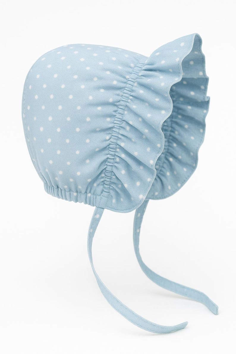 Baby Bonnet Pattern Set: Frilled & Brimmed Hats (PDF Download, 1-9 ...