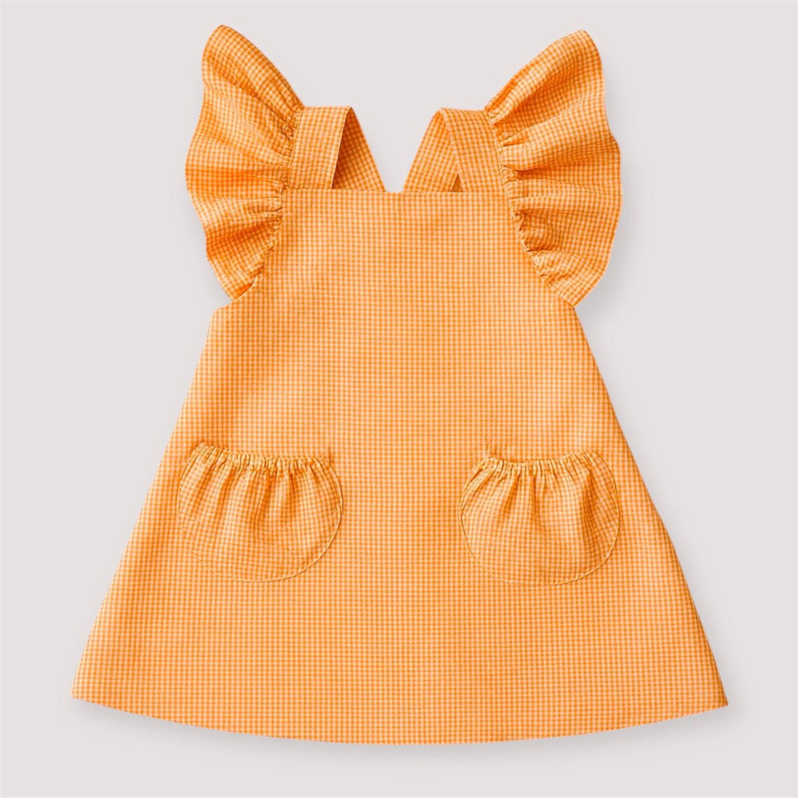 Baby Pinafore Dress PDF Pattern: Ruffle Sleeve Sundress (sizes 1-5) - Etsy