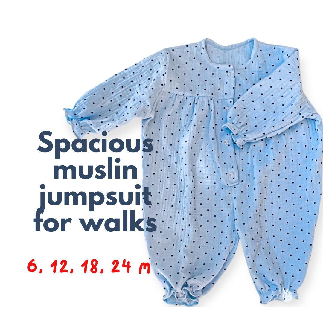 Romper Pattern PDF - Kids Jumpsuit for Walking - Gender Neutral - Print ...