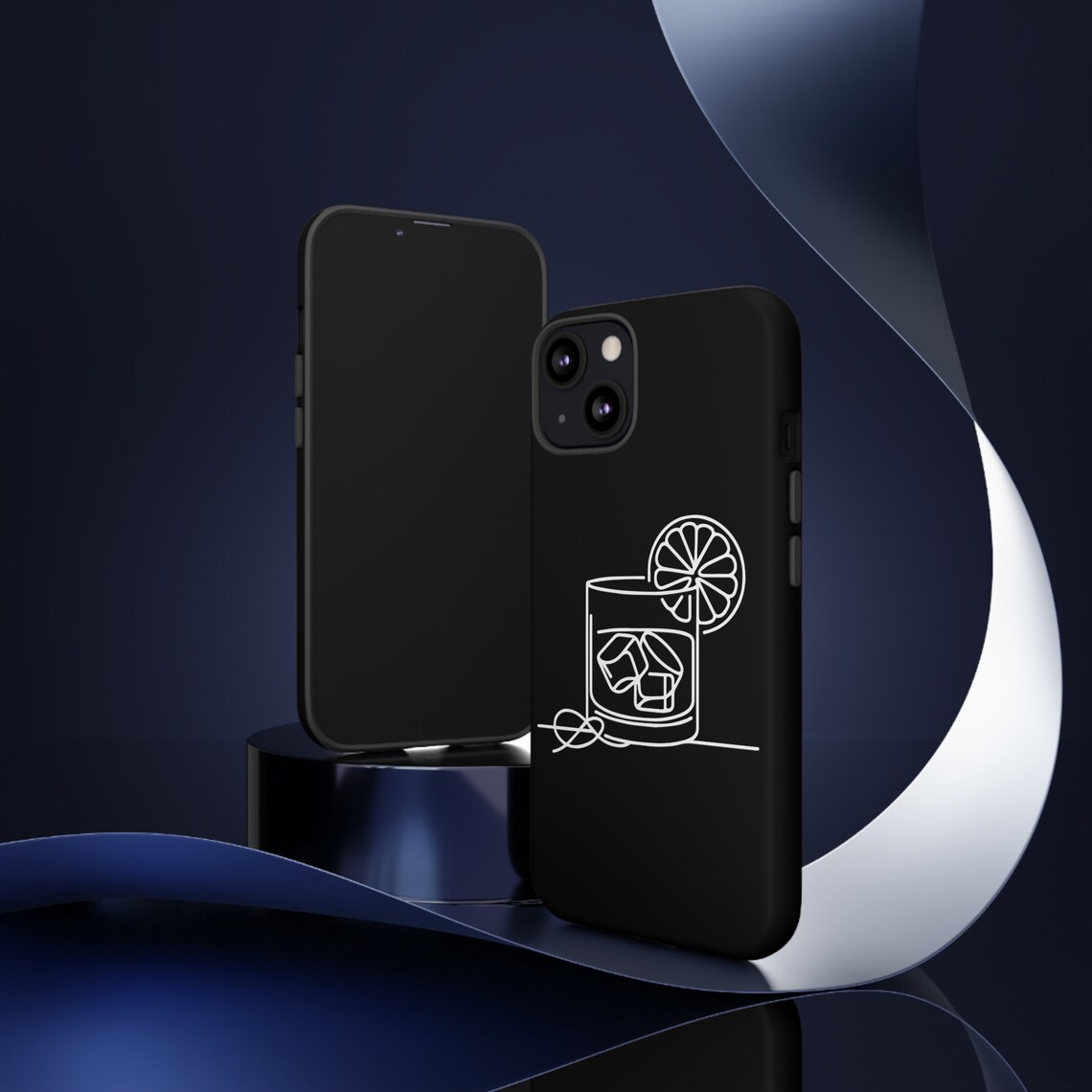 Classic Cocktail Sketch - Negroni Inspired Phone Case for Apple ...