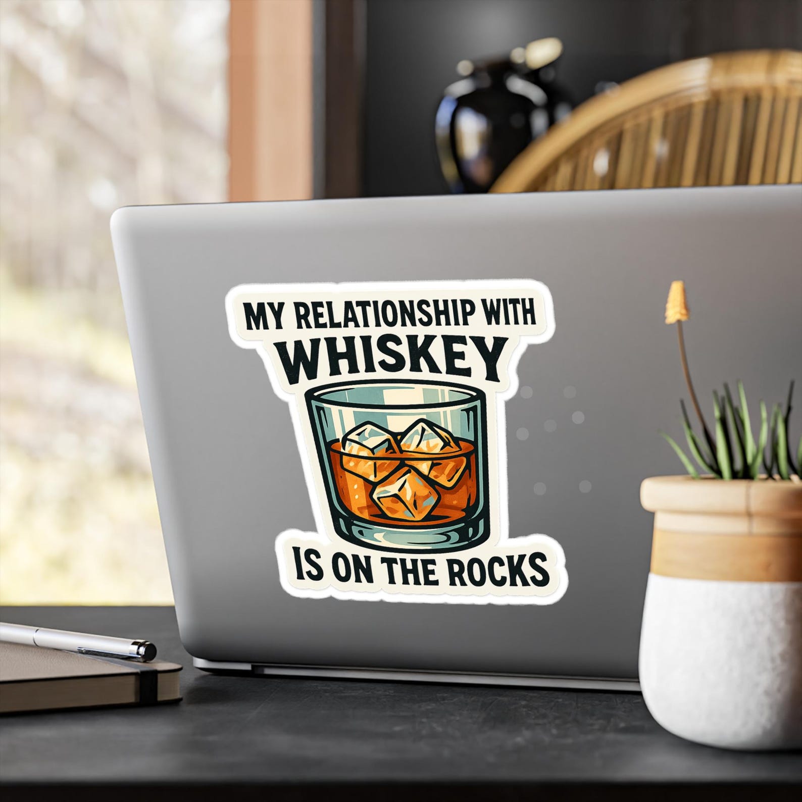 Whiskey Relationship Decals, Fun Bar Decor, Gift for Whiskey Lovers ...