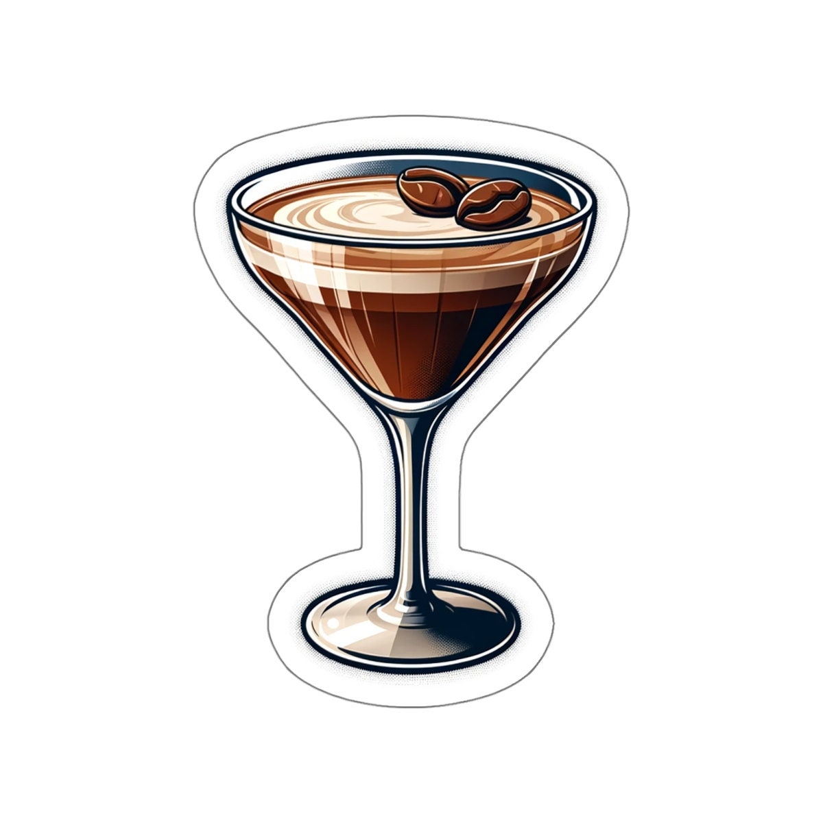 Espresso Martini Vinyl Sticker Sip of Style for Your Surfaces - Etsy