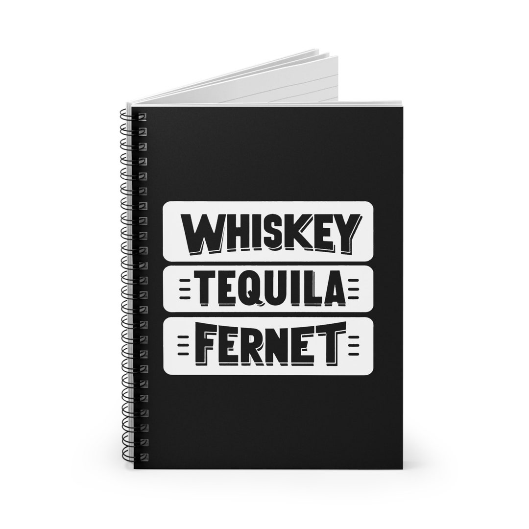 Spirited Notes - Whiskey, Tequila, Fernet - Spiral Notebook for Bar ...