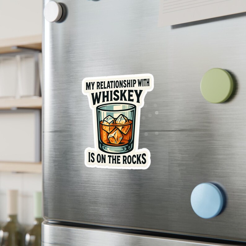 Whiskey Relationship Decals, Fun Bar Decor, Gift for Whiskey Lovers ...