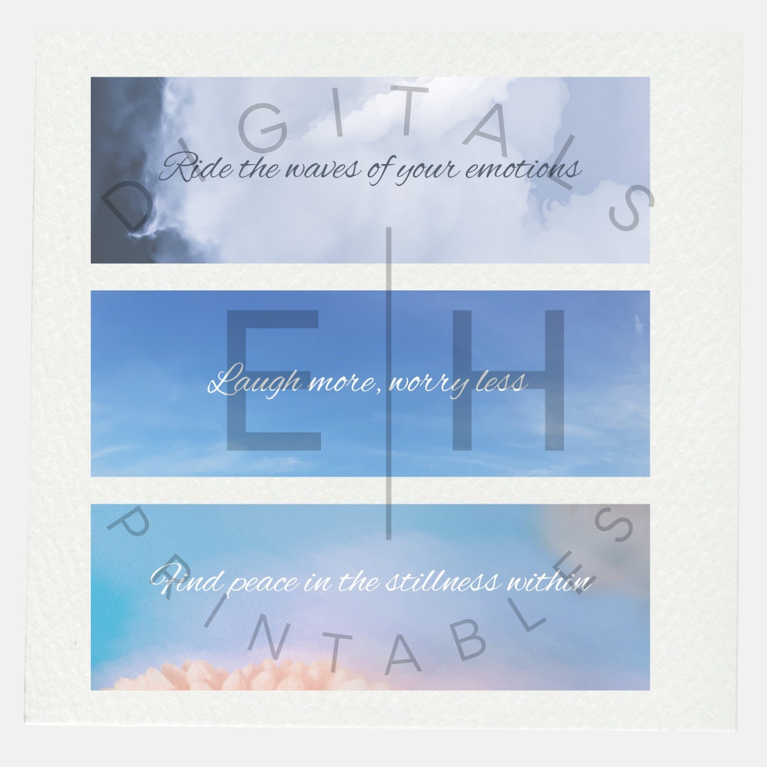 Printable Bookmarks With Quotes 6x2 In - Etsy