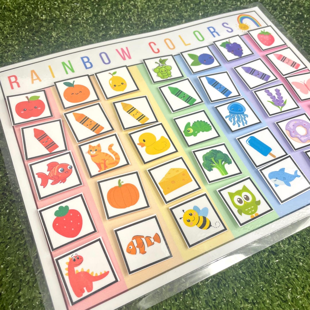 Color Matching Puzzle for Kids Toddler Color Learning Montessori ...