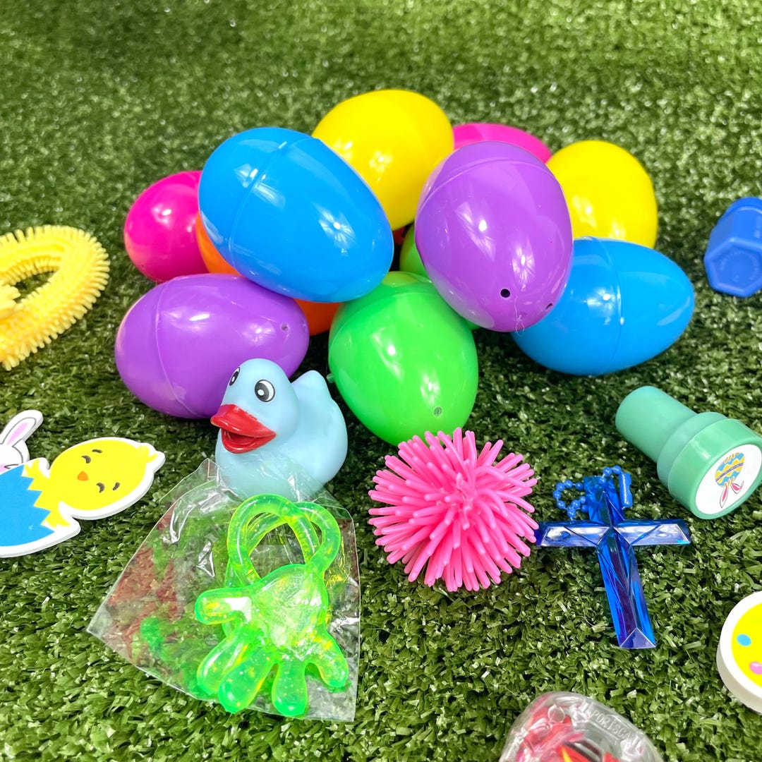Pre Filled Easter Egg Bundle Non Food Easter Favors for Children Easter ...