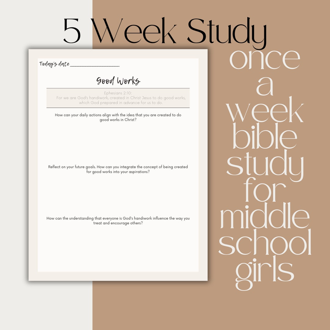 Middle School Girls Small Group Journaling Devotional 5 Week Bible ...