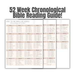 Half Page Bible Reading in Chronological Order Bible Page Bible ...