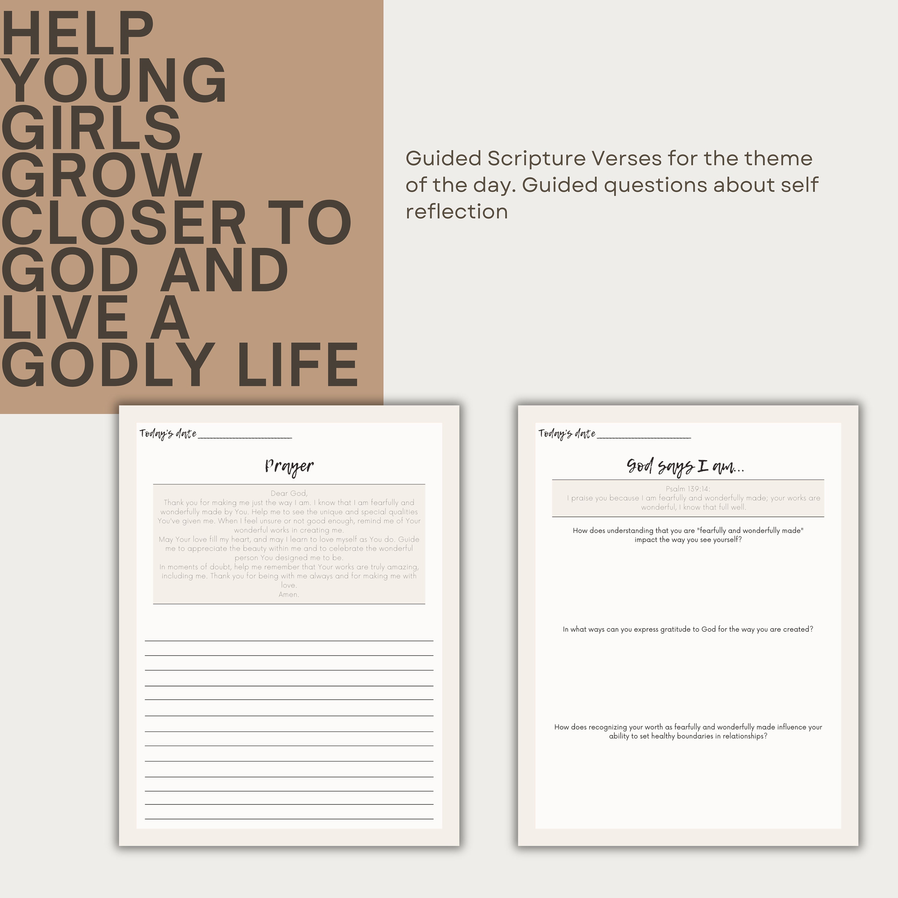 Middle School Girls Small Group Journaling Devotional 5 Week Bible ...