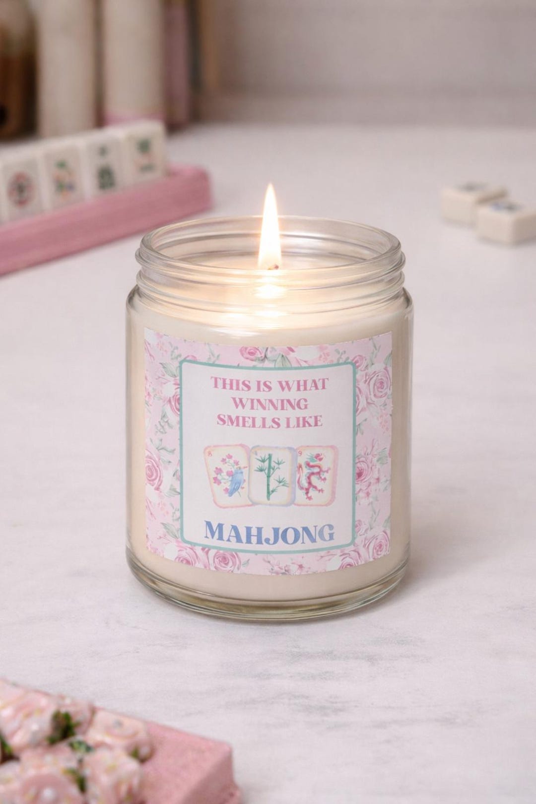 Mahjong Candle for Game Night – Funny Mahjong Saying Gift for Mahjong ...