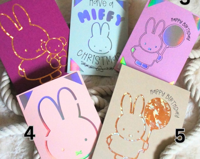 Handmade Linocut Miffy Print - Etsy