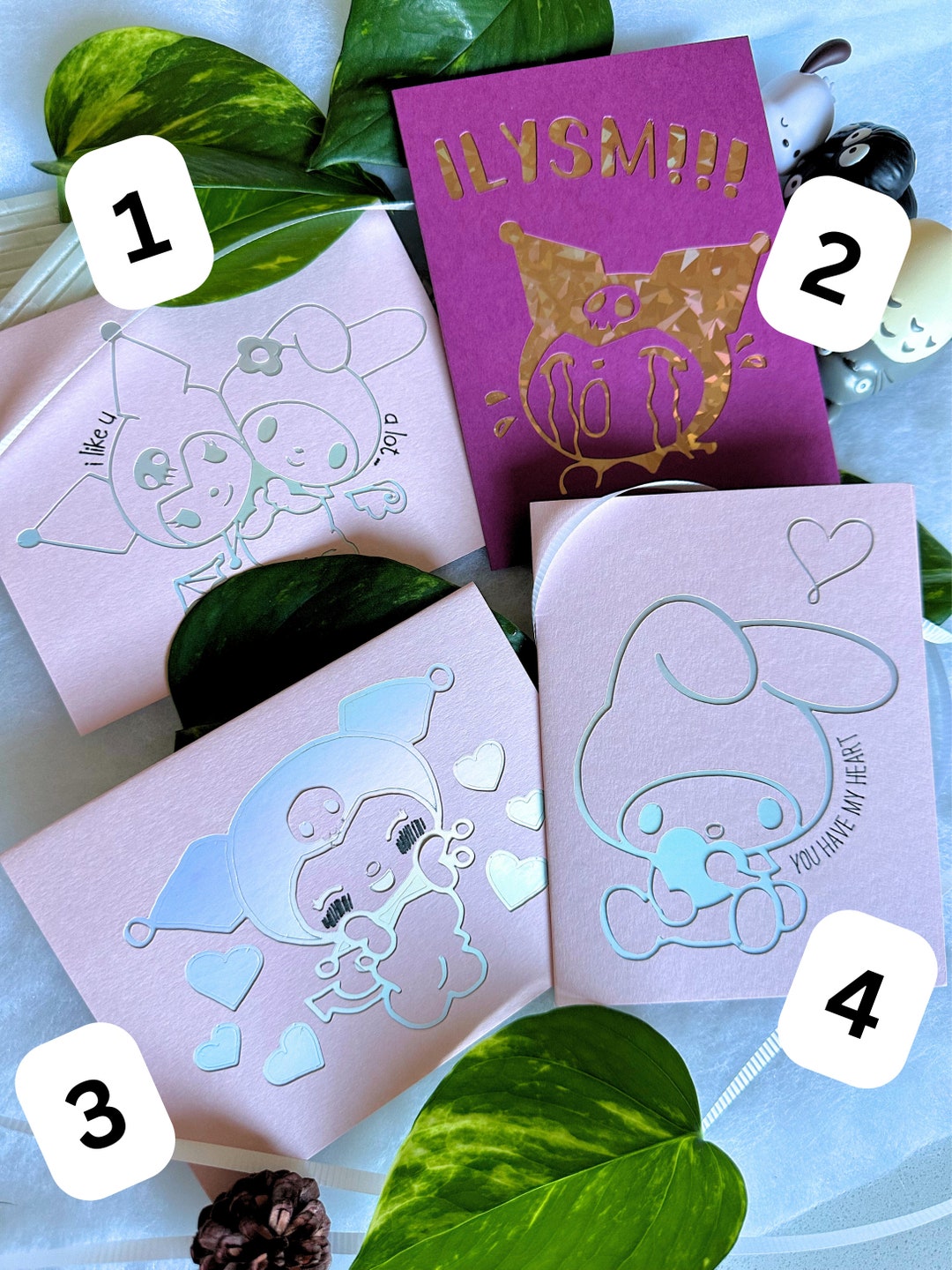My Melody and Kuromi Cards, Sanrio Card, Greeting Card, Birthday Card ...