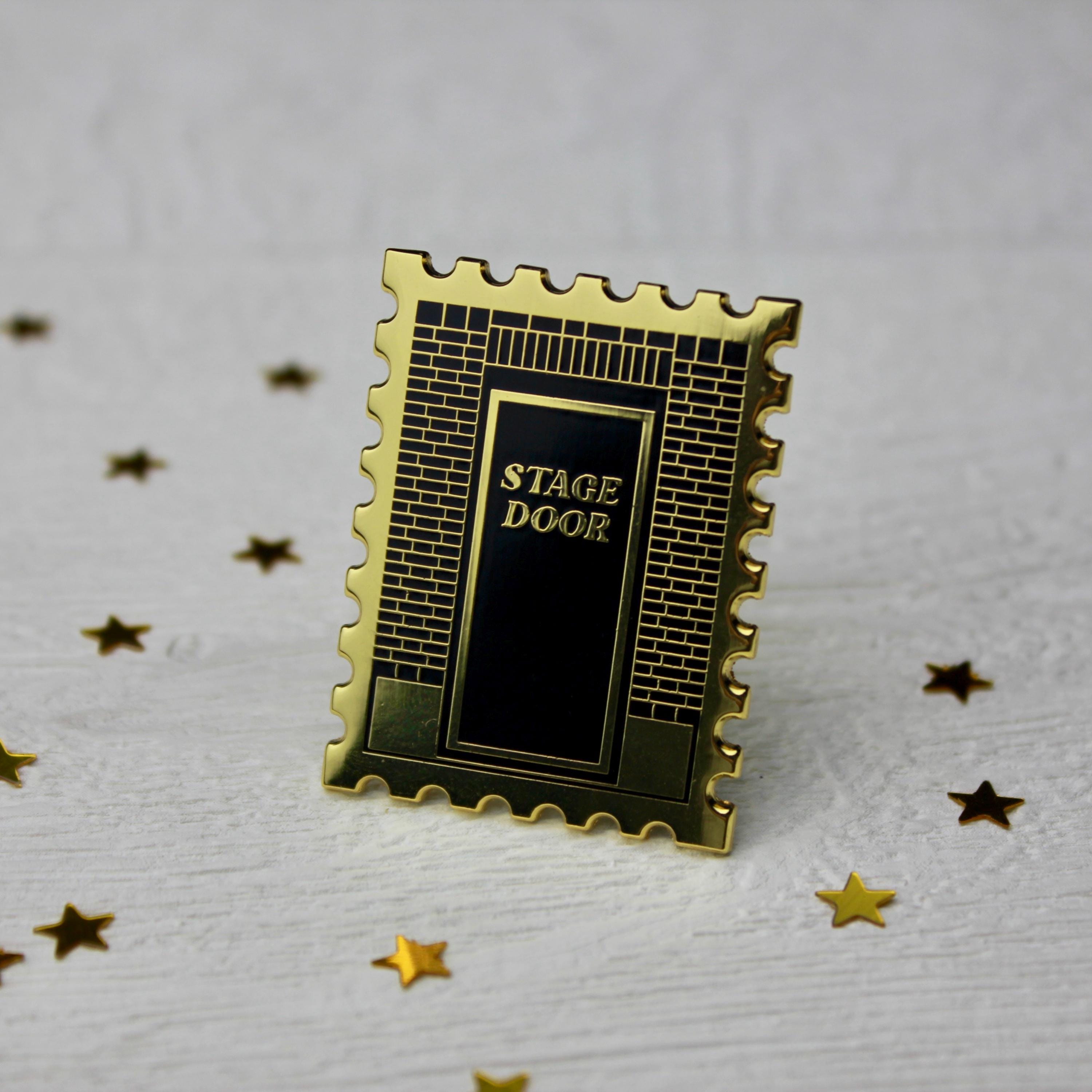 Stage Door Stamp Hard Enamel Pin - Etsy