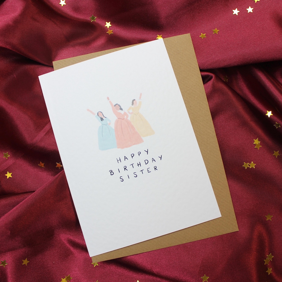 Hamilton the Musical Happy Birthday Sister Birthday Card - Etsy