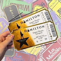 Printable Hamilton Musical Theatre Ticket | Personalized Gift Reveal ...